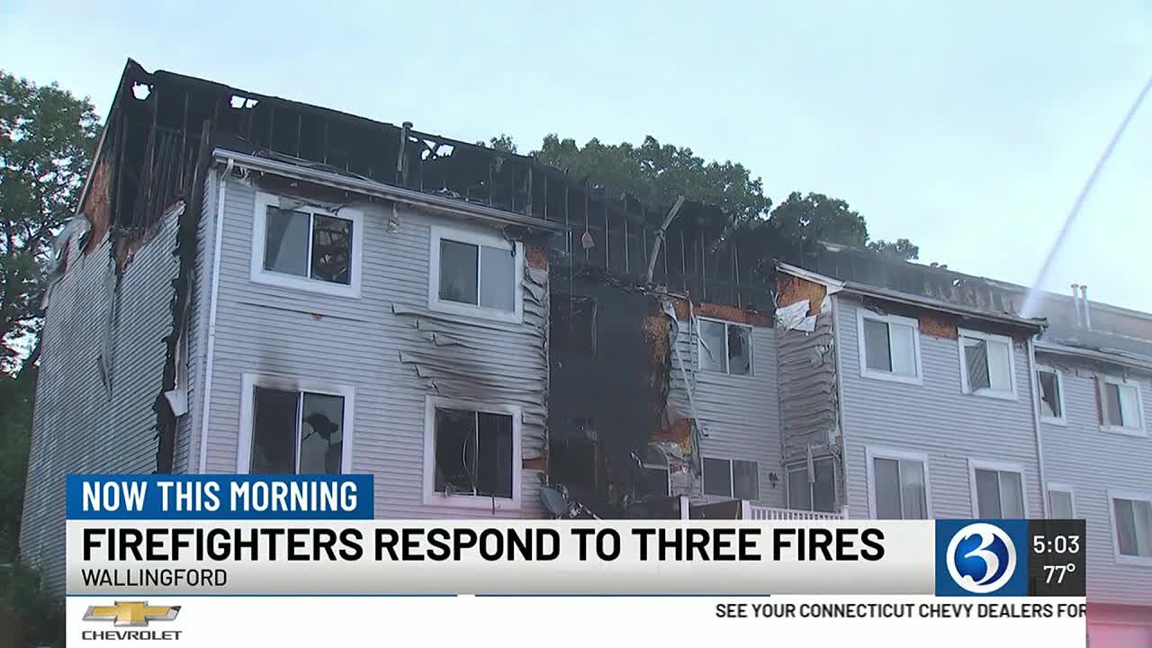 Firefighters put out 3 separate fires in Wallingford