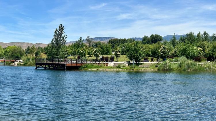 Pond 1 at Esther Simplot Park is open for swimming