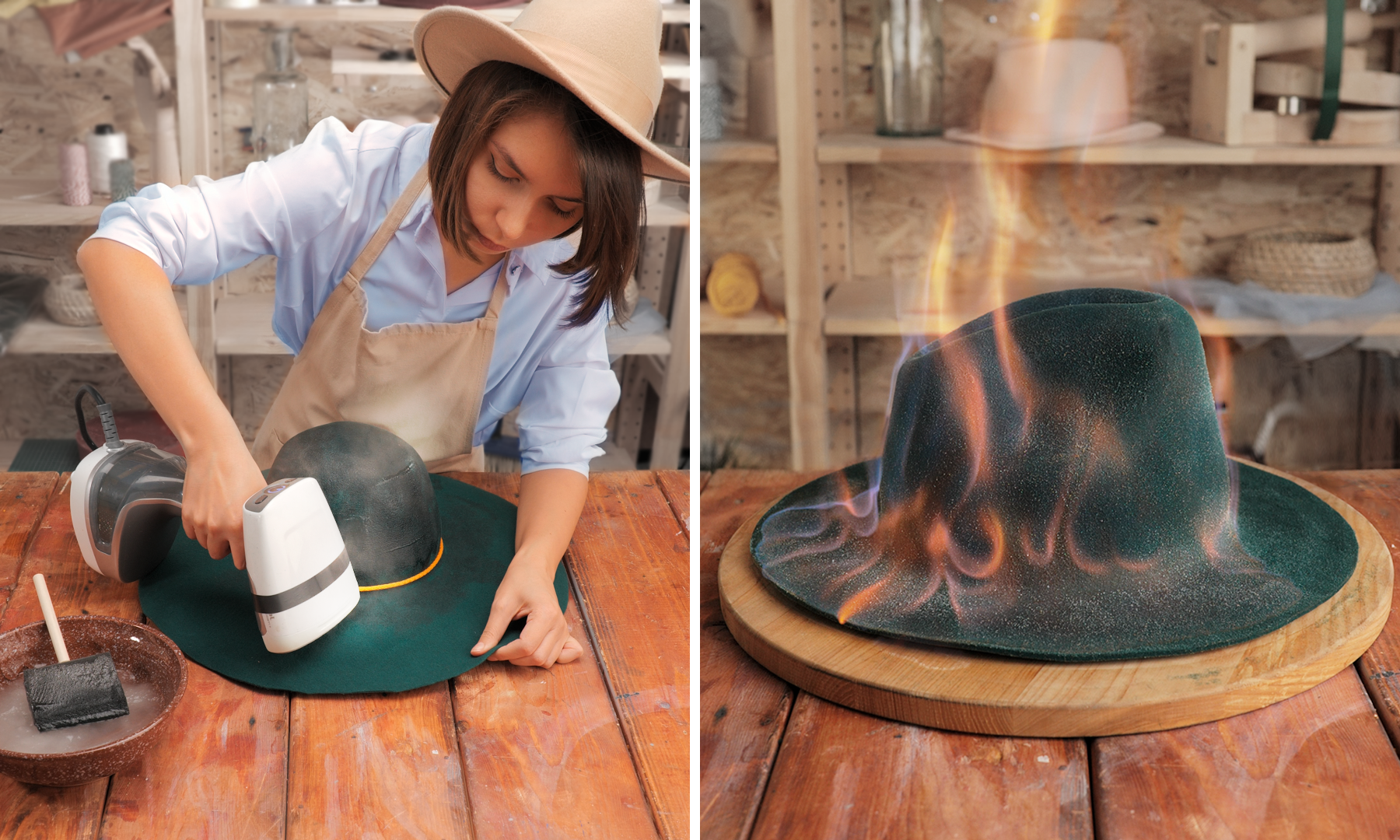 Who would have thought that making hats is so easy?😲 Try to repeat!