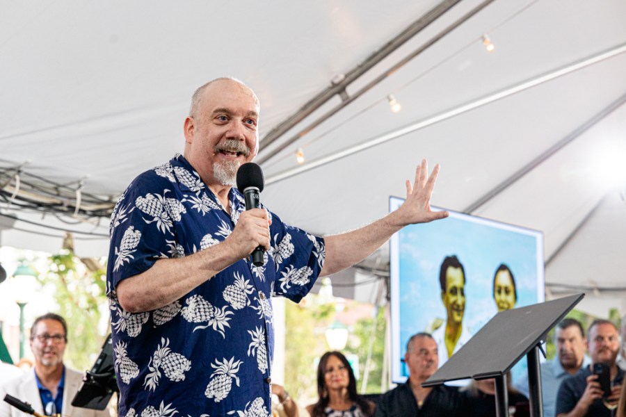 New Haven native Paul Giamatti celebrates Frank Pepe’s 100th anniversary