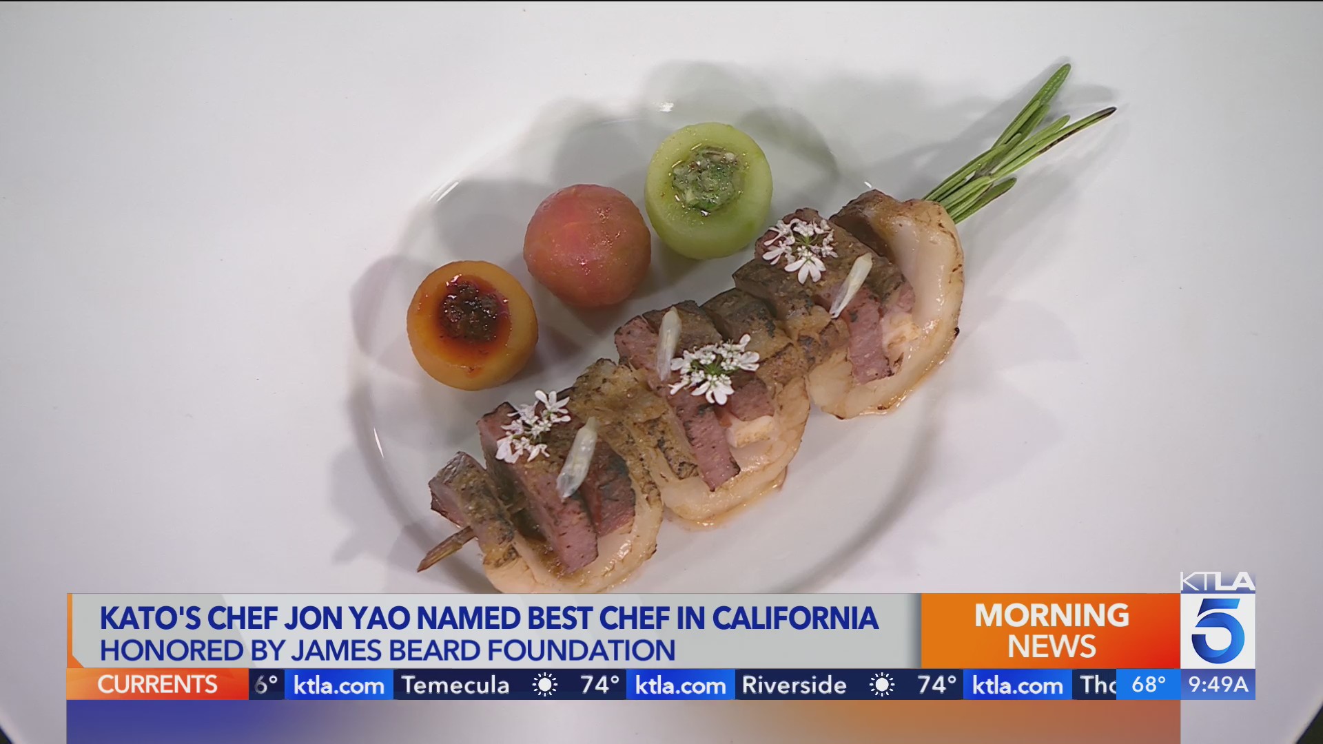 Kato's chef Jon Yao named Best Chef in California