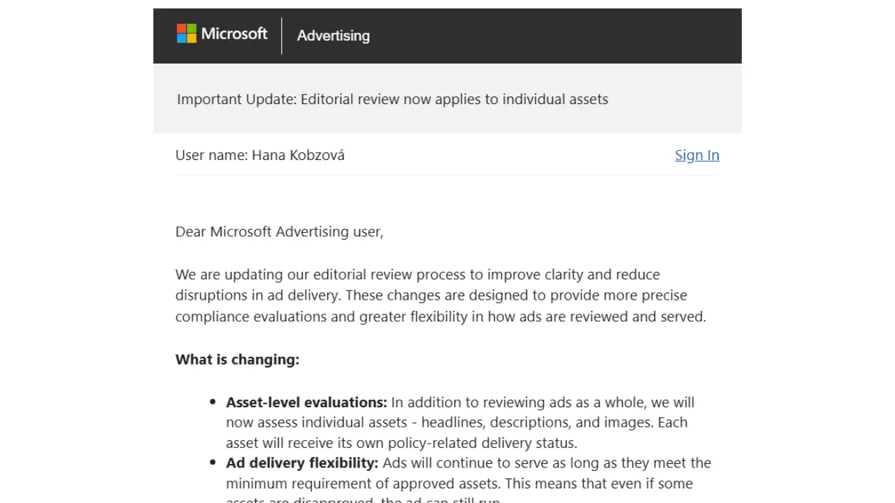 Microsoft Ads gets new granular asset-level reviews