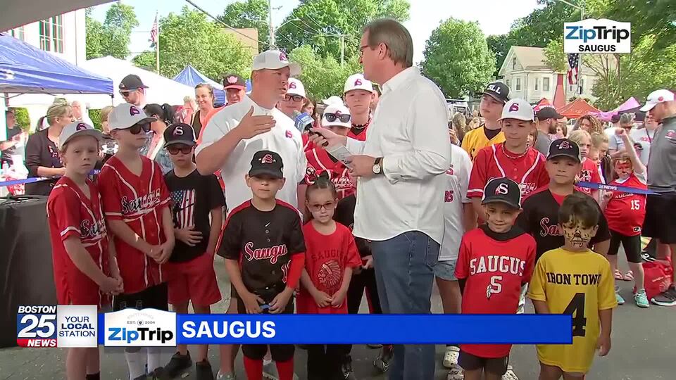 Boston 25 Saugus Little League Baseball Team Zip Trip