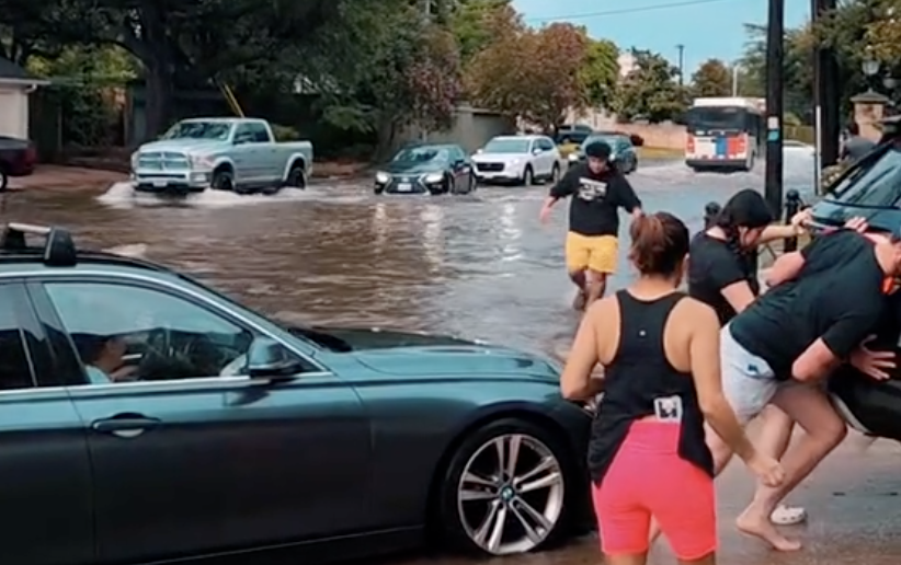 Houston Drivers Submerged as Intense Flash Floods Hit the City
