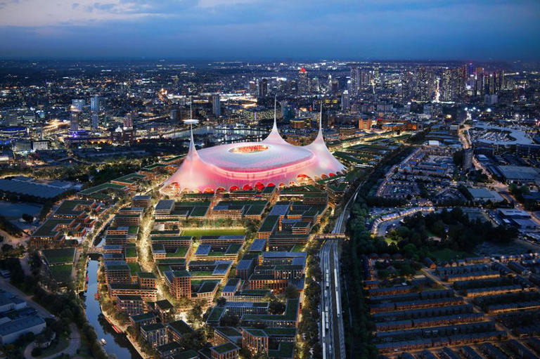 Manchester United's plan to build new 100,000-steater stadium stall