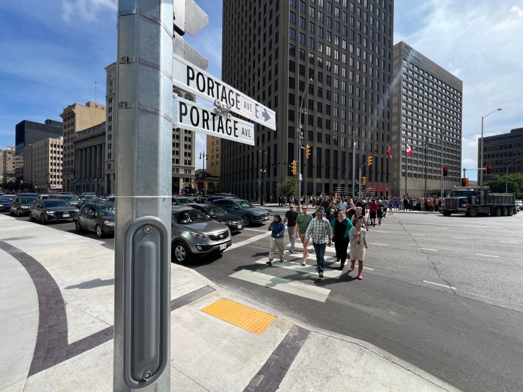 ‘A cause for celebration’: Winnipeg’s iconic intersection opens to ...