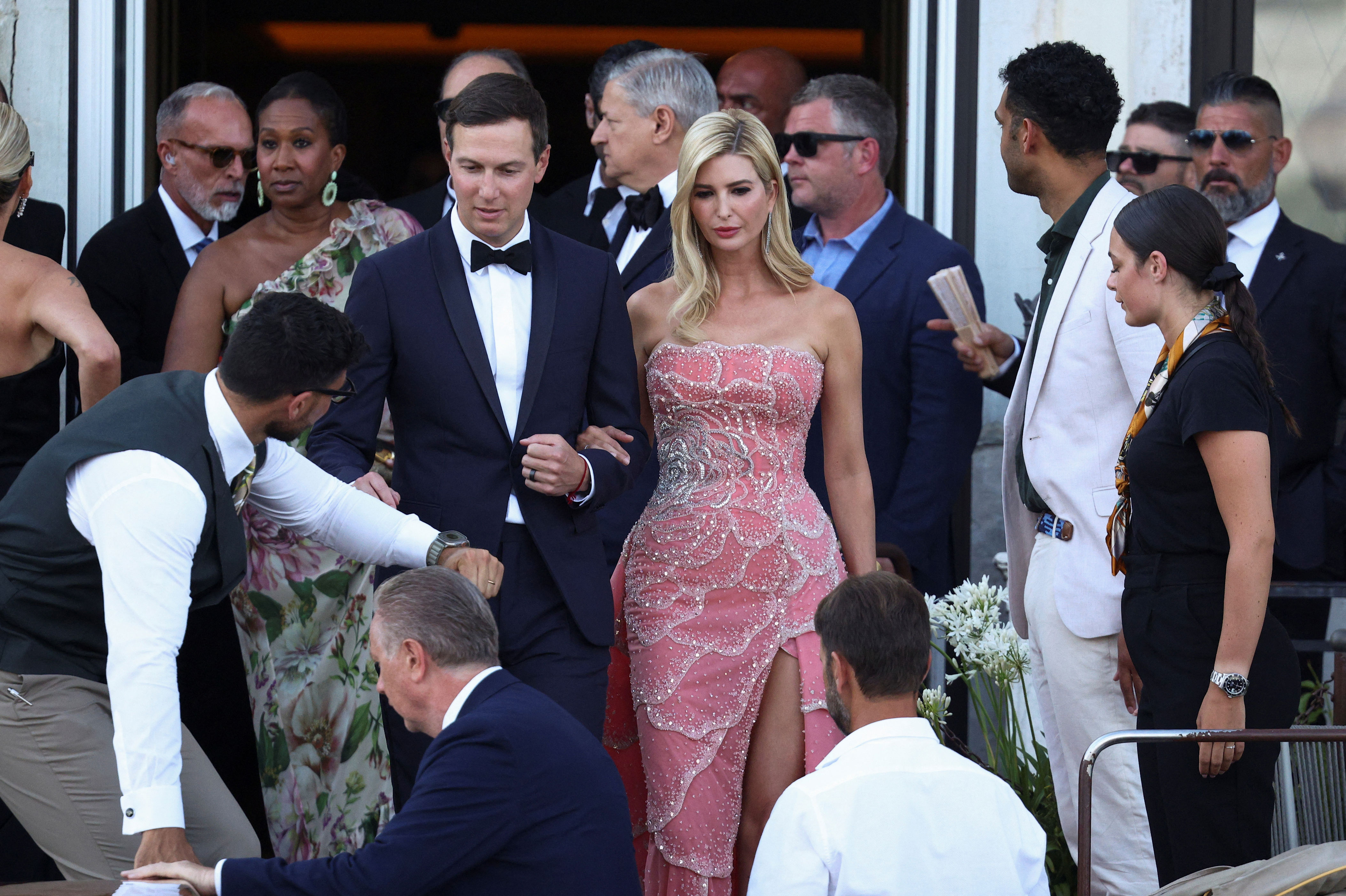 Ivanka Trump is pretty in pink at Lauren Sánchez and Jeff Bezos’ wedding