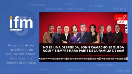 Una vida en Caracol- El adiós de John Camacho