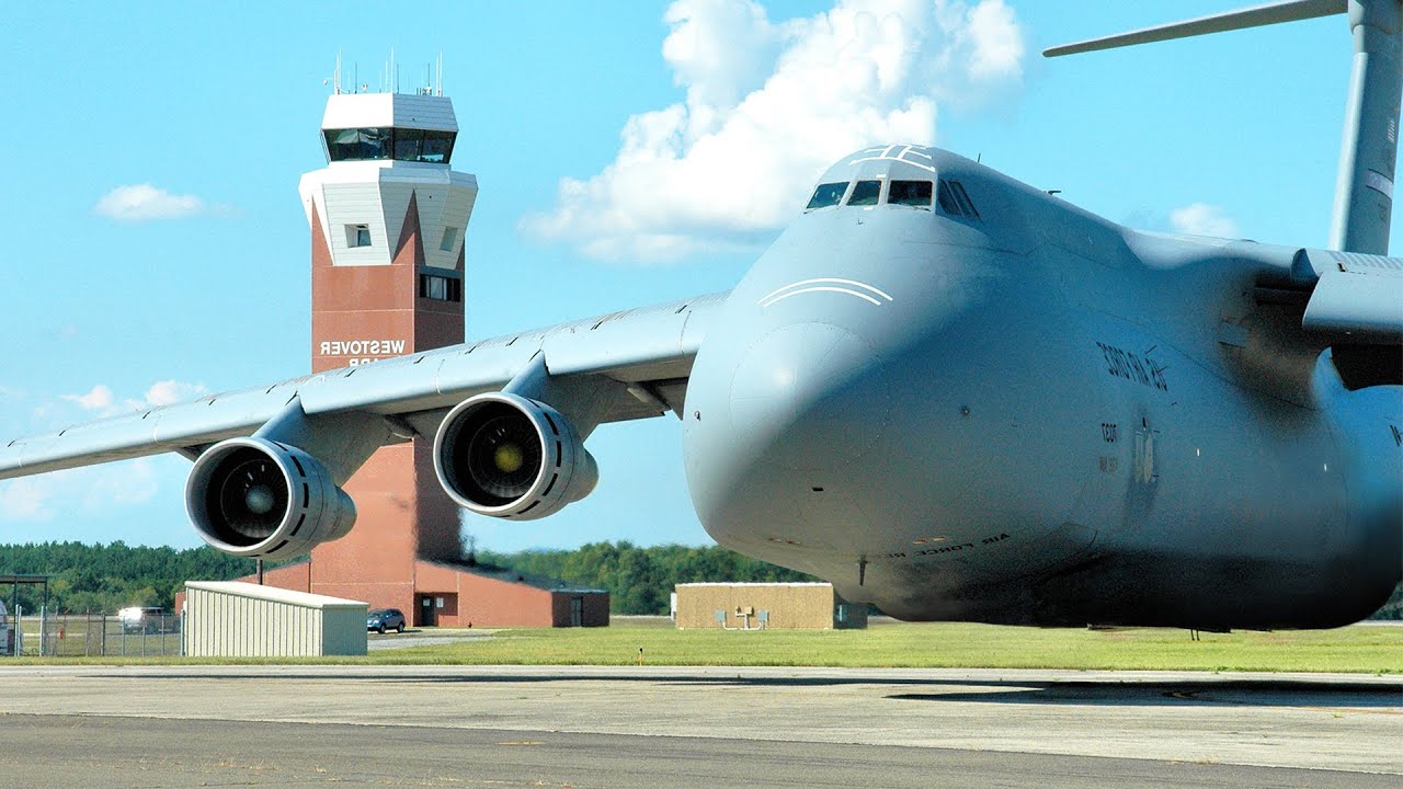 The immense power of the US Air Force's largest aircraft is showcased