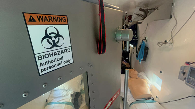 Medical teams in Atlanta train on new portable infectious disease unit