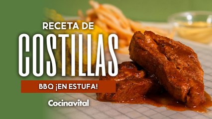 Receta de costillas de puerco BBQ en estufa