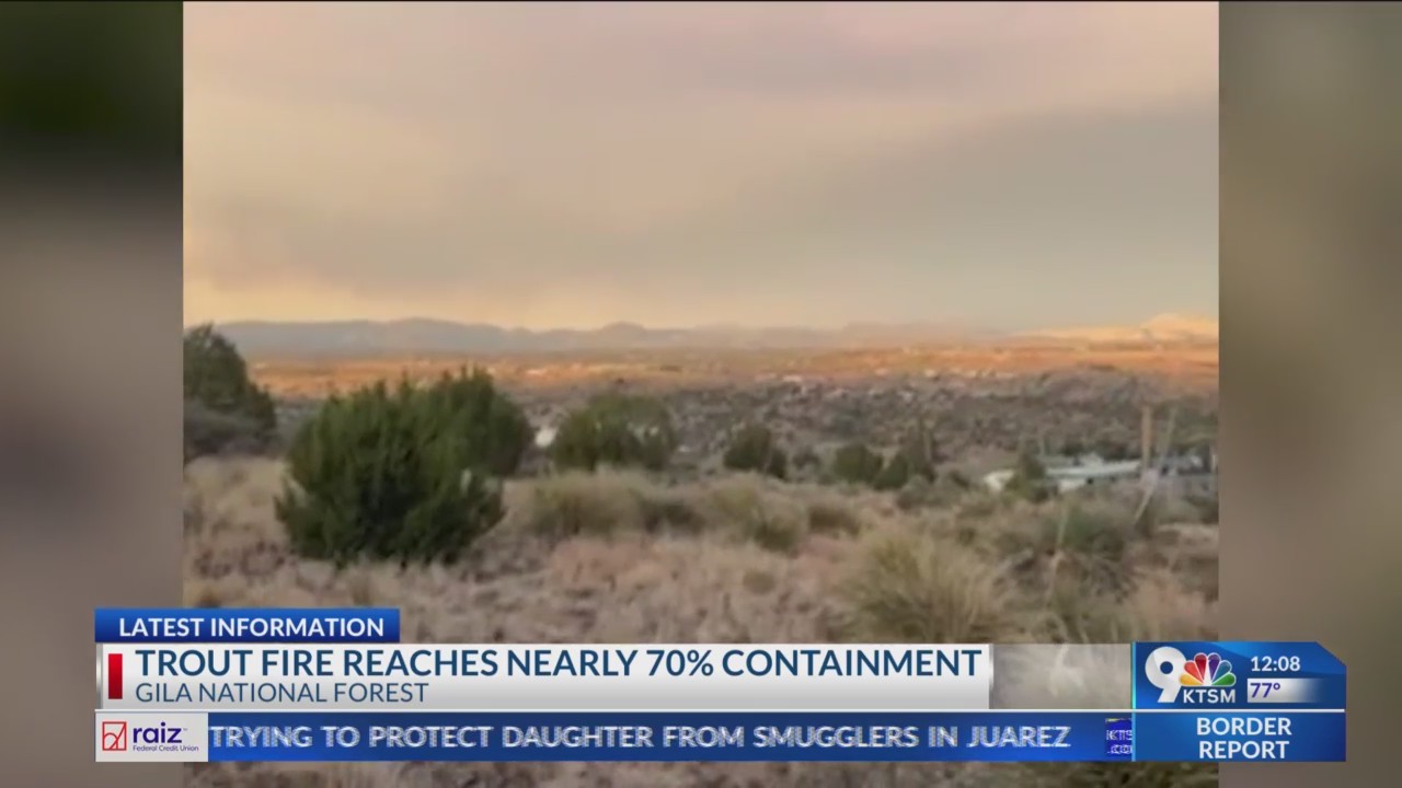 Trout Fire reaches nearly 70 percent containment