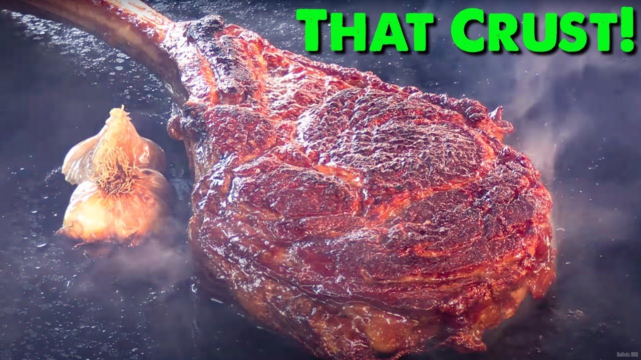 How To Cook A Tomahawk Ribeye on the Blackstone Griddle! | Perfect ...