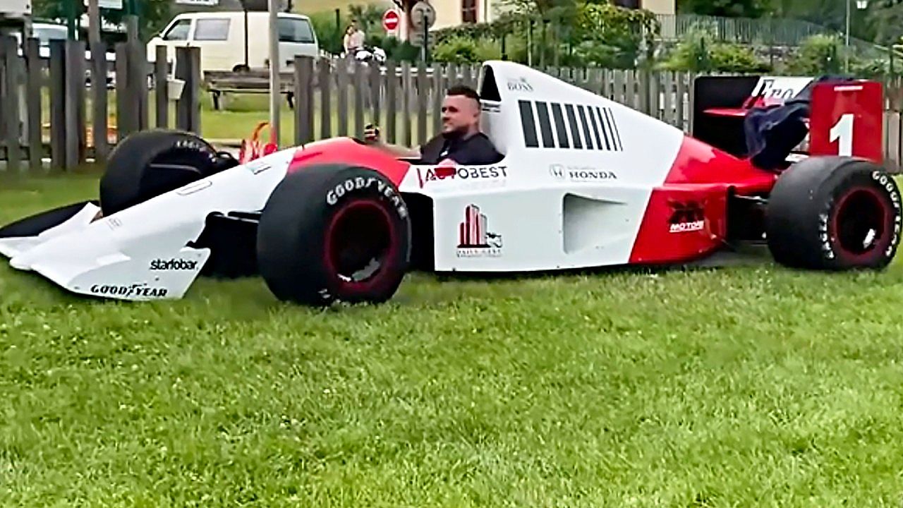 French F1 fanatic restores vintage race car and drives it