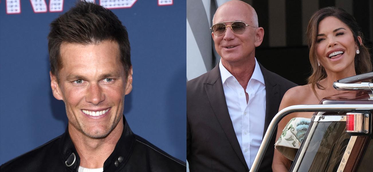 Tom Brady Ditches Sneakers Lifestyle For Jeff Bezos & Lauren Sánchez's ...