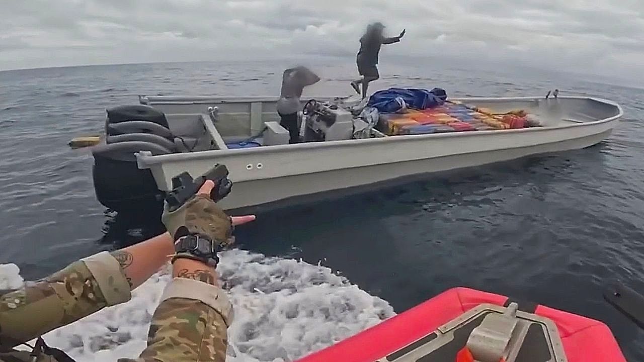 US Coast Guard seizes drug boat after high-speed chase in Pacific