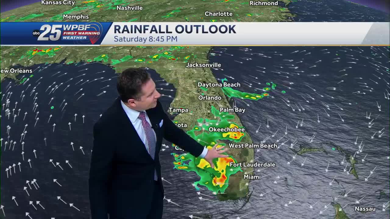 A change for weekend rainfall