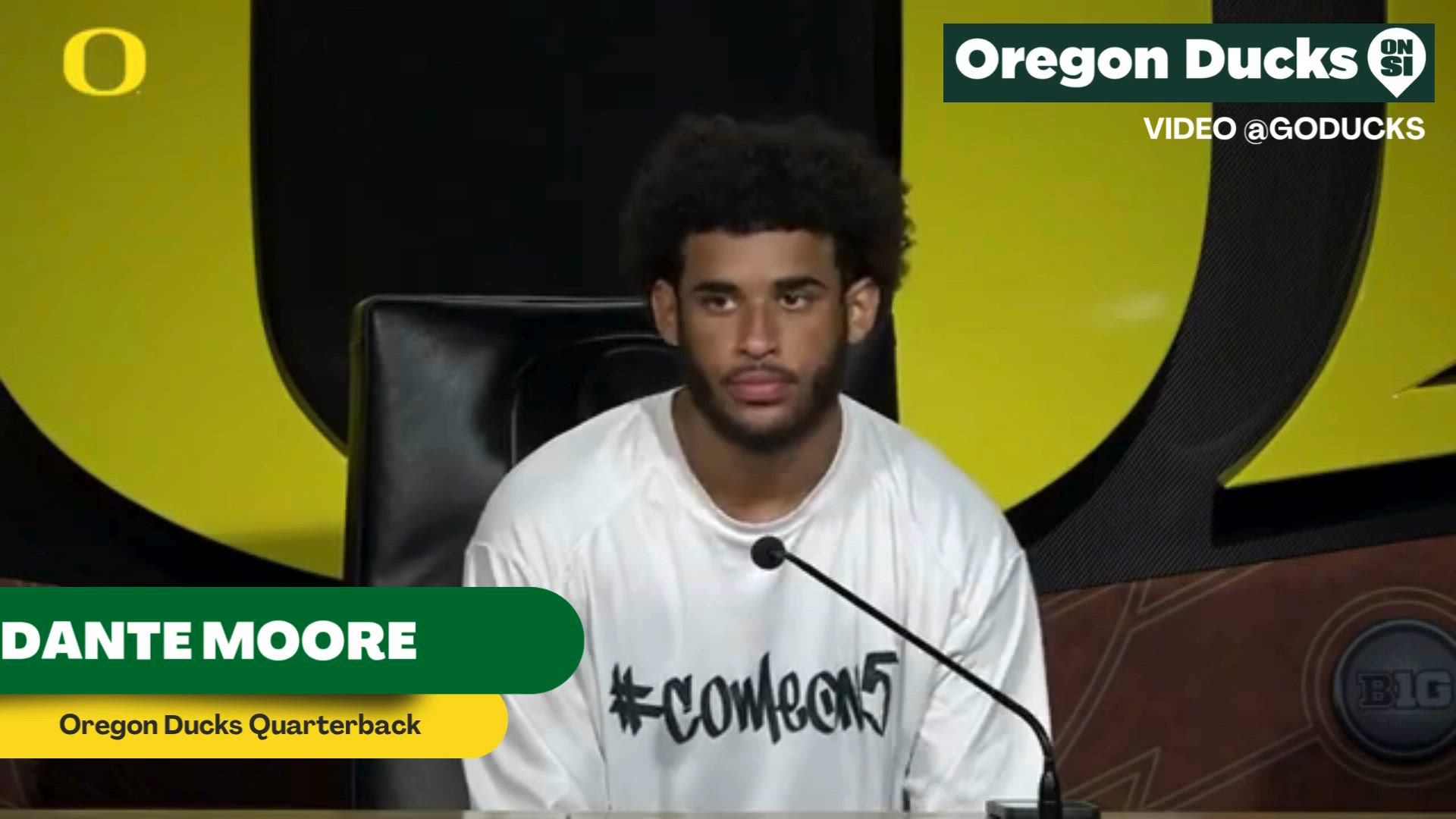 Oregon Ducks Quarterback Dante Moore Discusses How The Quarterback ...