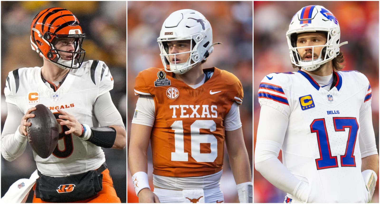 Arch Manning watches Joe Burrow, Josh Allen to help mold his game