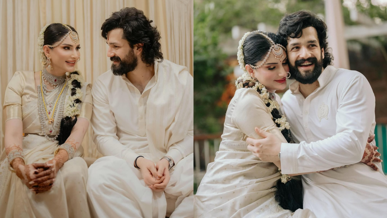 Akhil Akkineni shares heartwarming wedding photos with Zainab Ravdjee ...