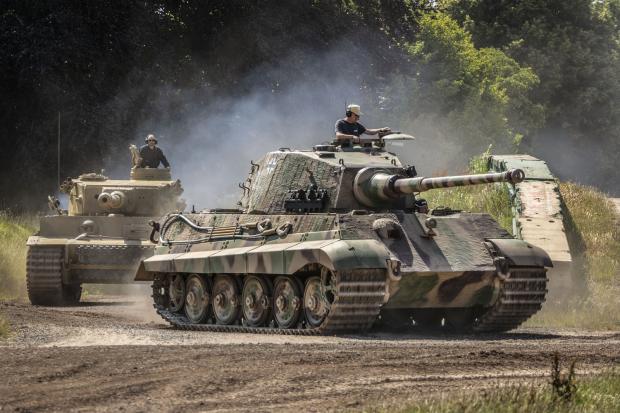 Rare German Tiger tanks run together for first time in 80 years