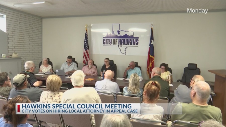 Hawkins council hires law firm for upcoming officer termination appeal