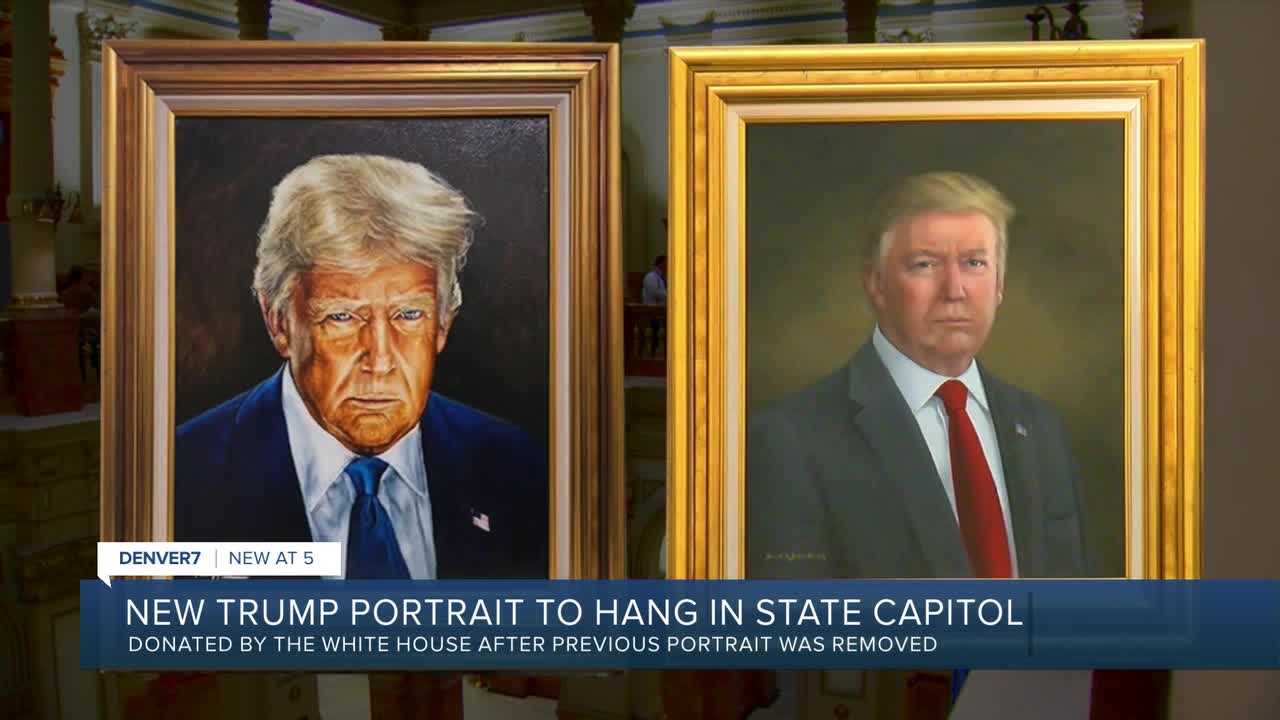 A new Trump portrait, donated by the White House, to hang in the Colo ...