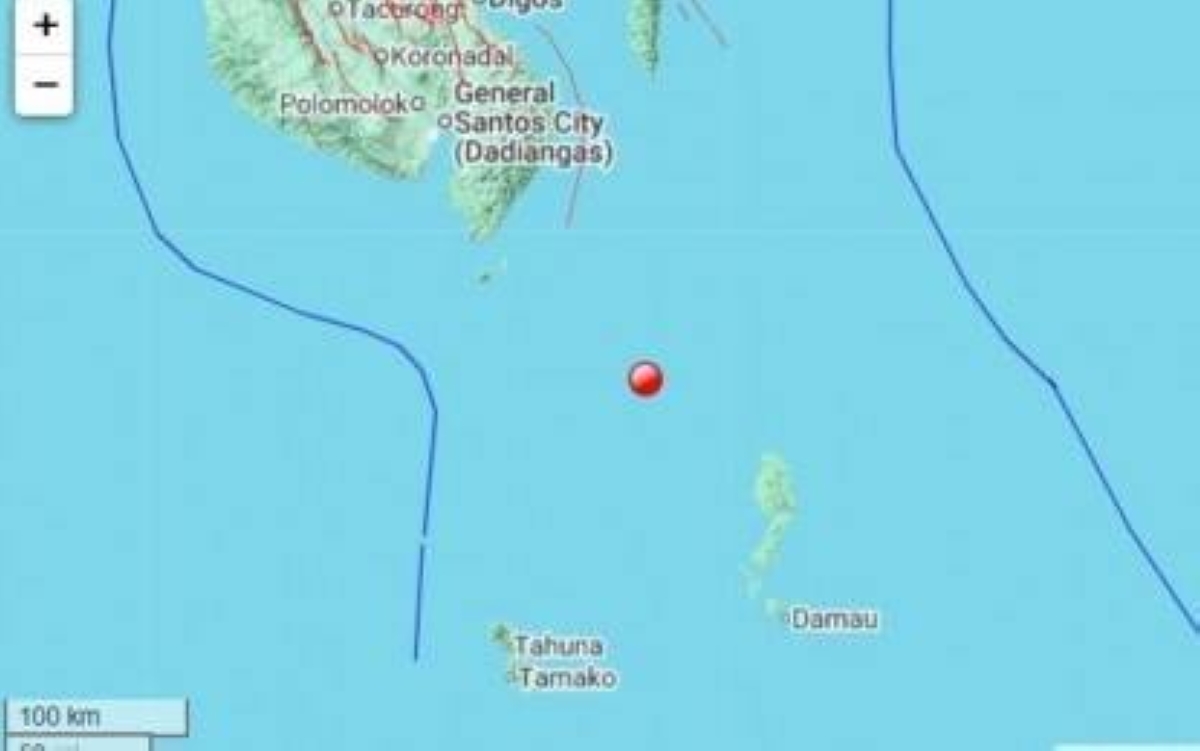 Magnitude 6.9 quake hits offshore Davao Occidental