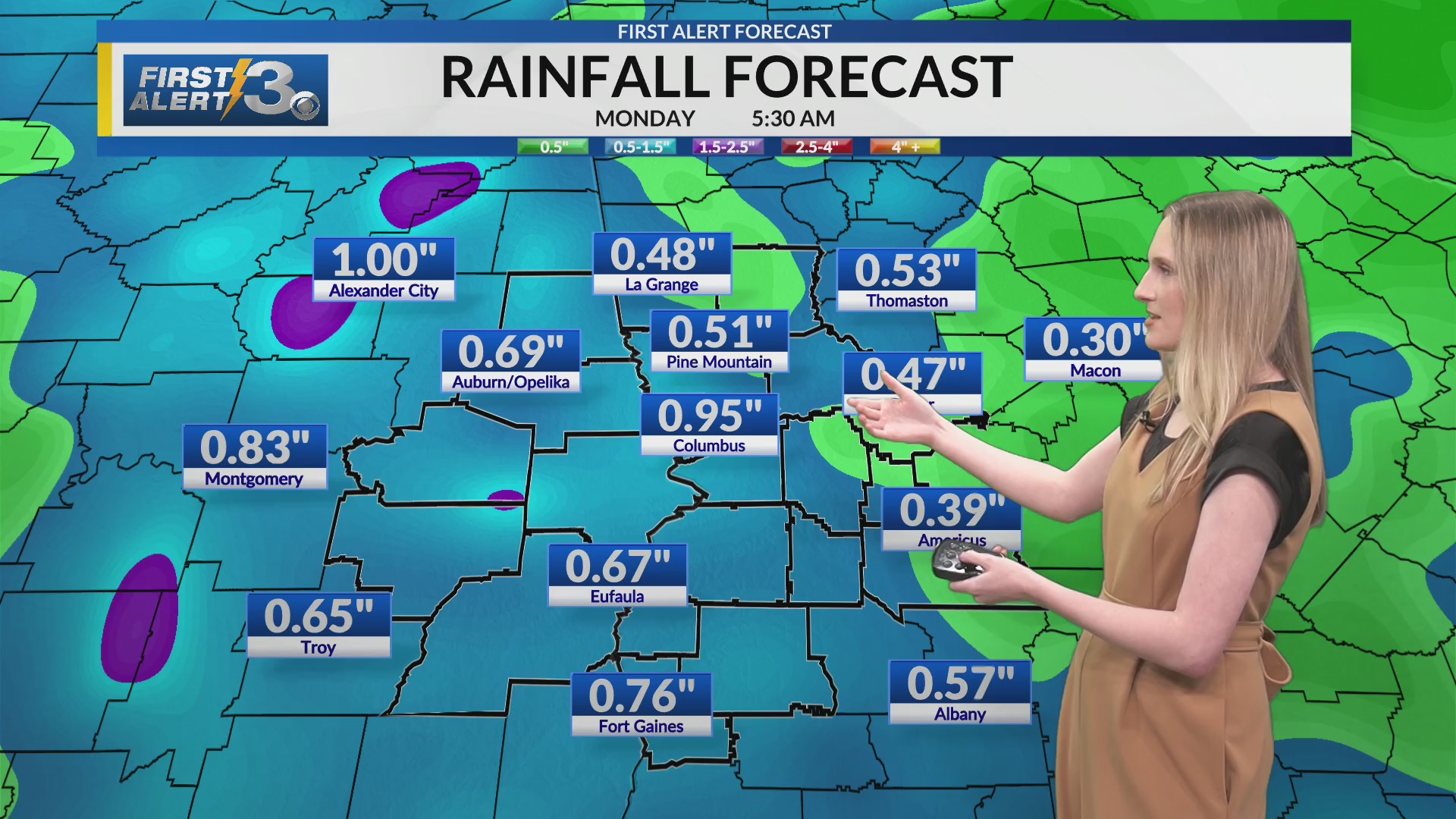 Kaylee Barbee Friday Evening Weather