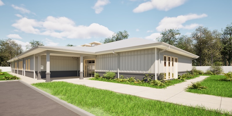 New Hawthorne library branch under construction
