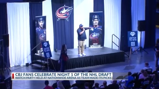 CBJ Fans celebrate night 1 of the NHL draft