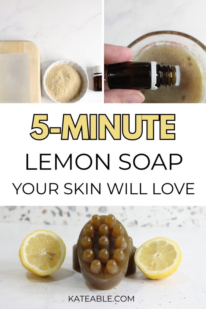 DIY Lemon Soap with Lemon Peels