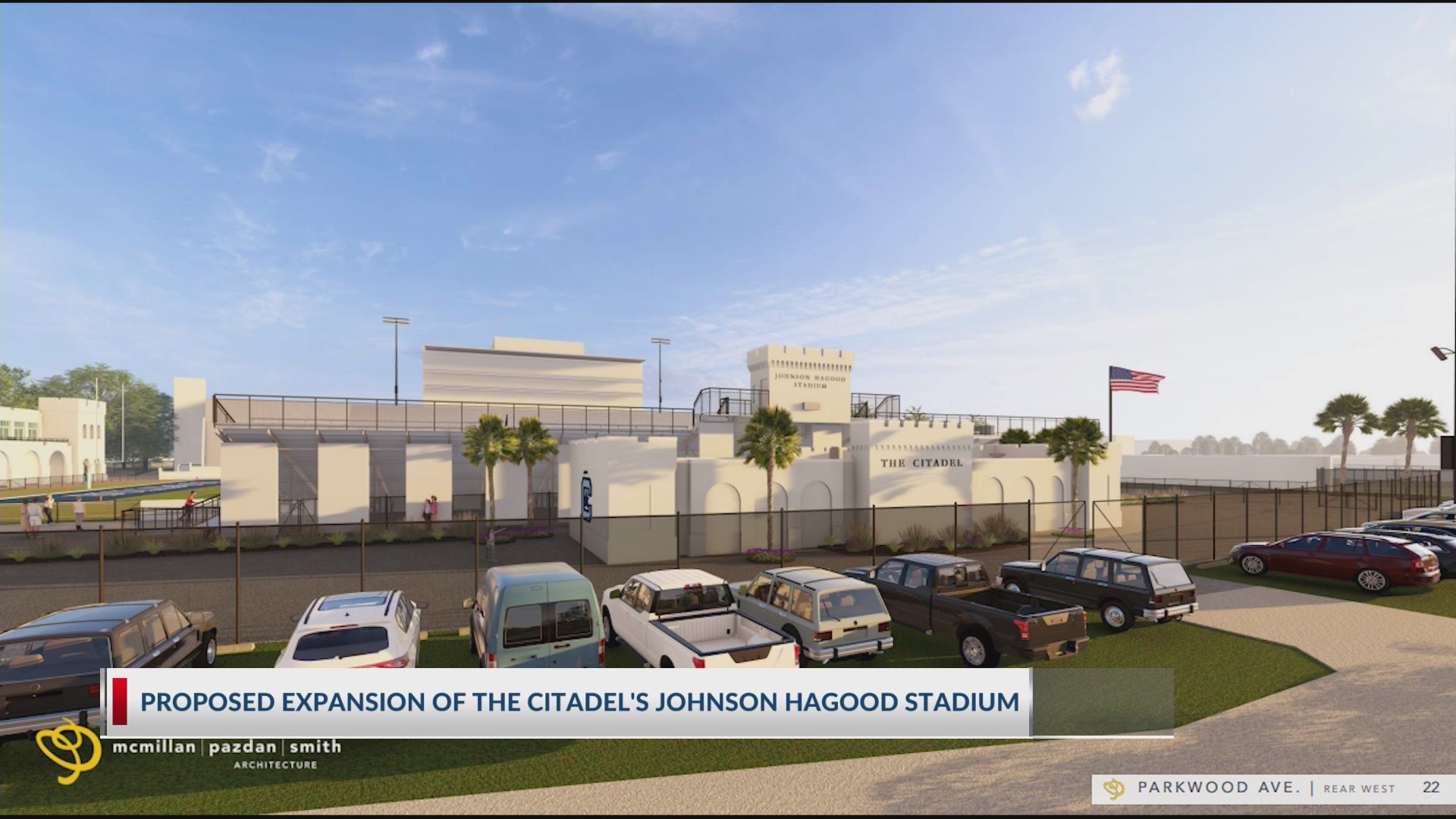 Proposed expansion of The Citadel's Johnson Hagood Stadium