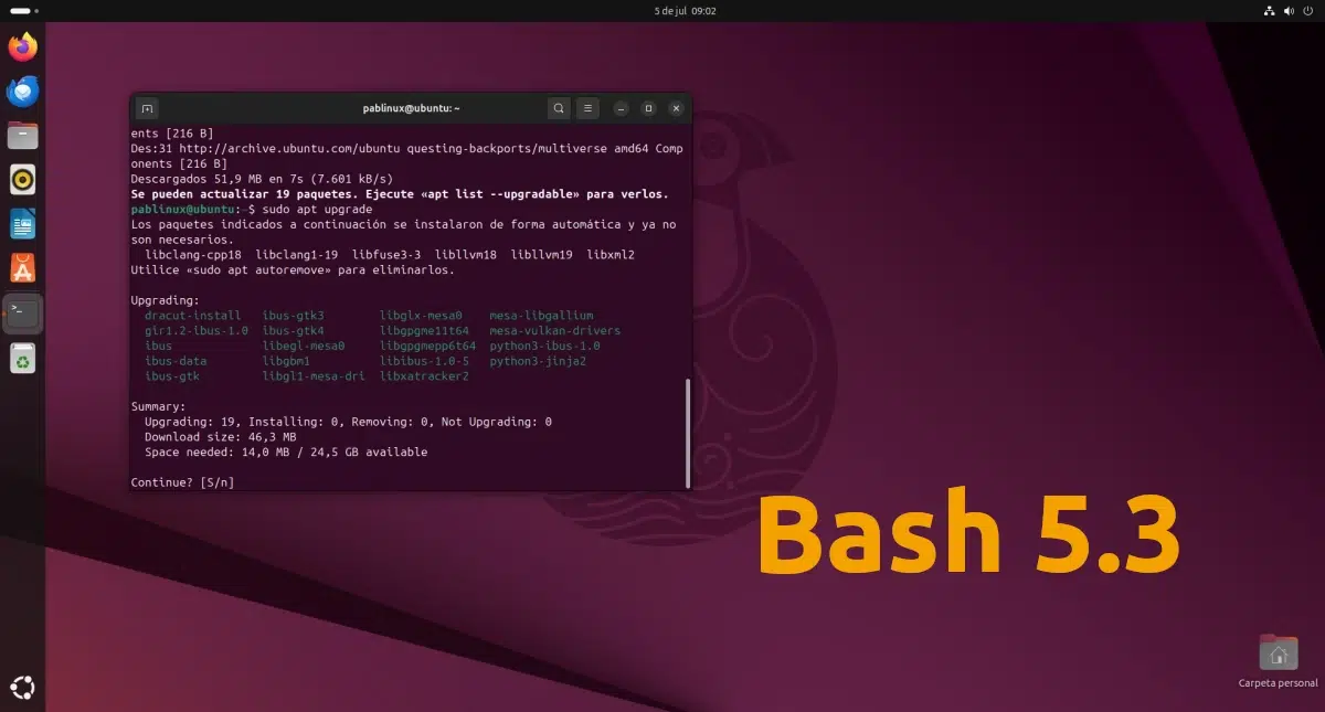GNU Bash 5.3: todas las novedades que trae la nueva versión del popular intérprete de comandos