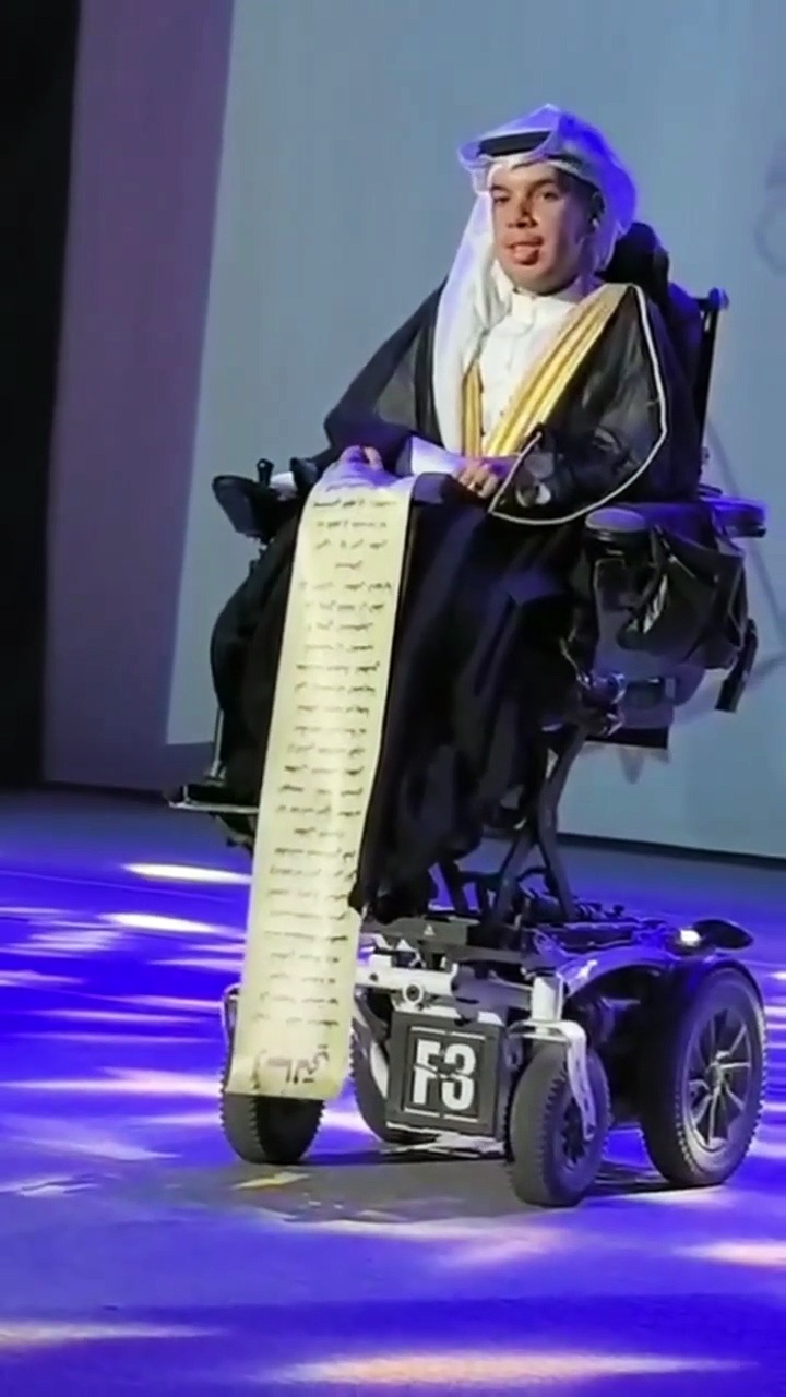 Mayed Al-Teneiji during his graduation speech