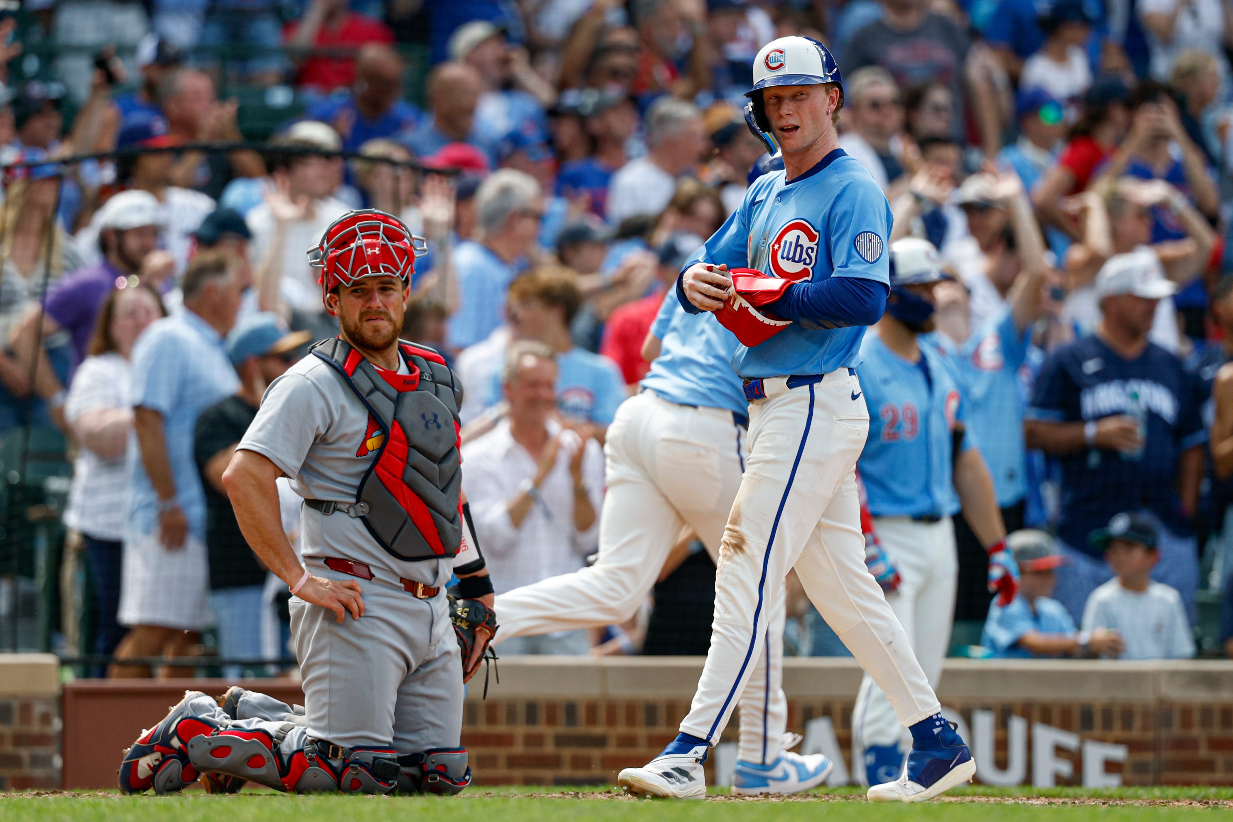 Busch hits 3 homers and Cubs set club record with 8 in 11-3 rout of ...