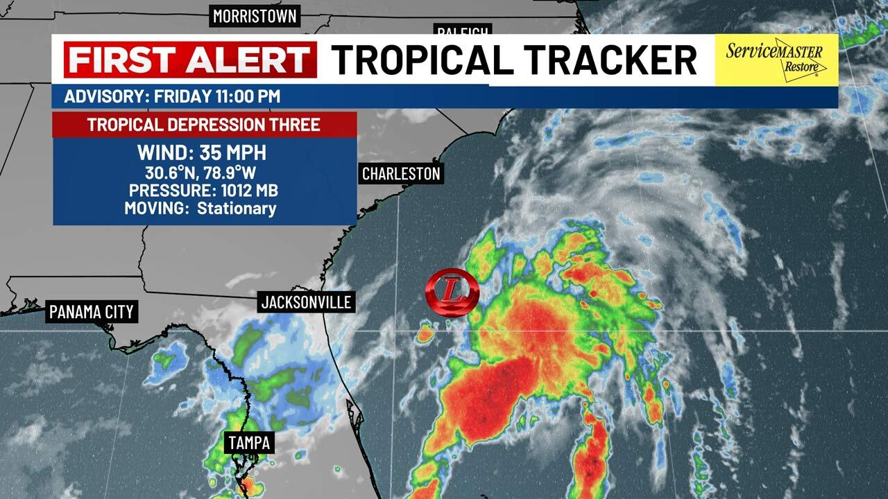 FIRST ALERT: Tropical Storm Watch in effect for portions of SC coast