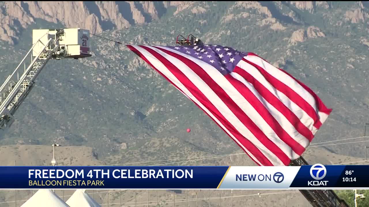 People celebrate at Albuquerque's Freedom Fourth event