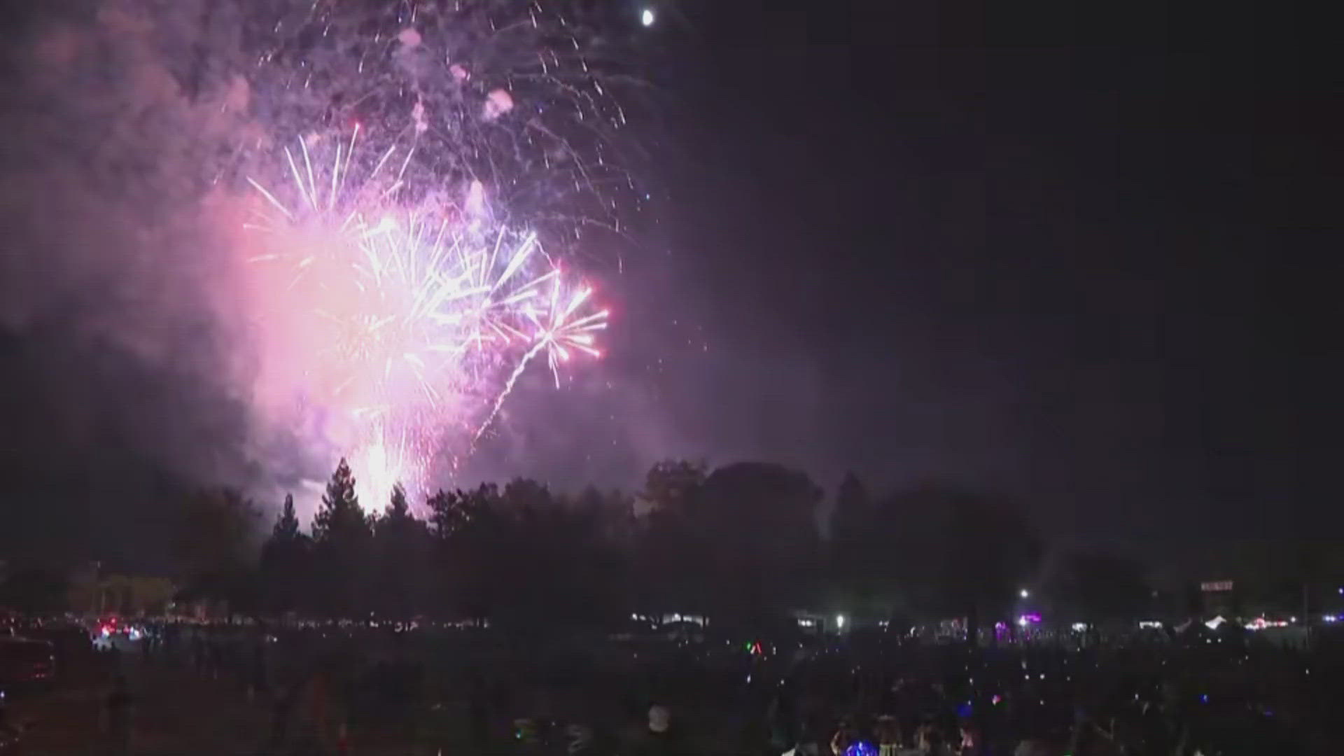 Salute to the Red, White and Blue fireworks show in Elk Grove