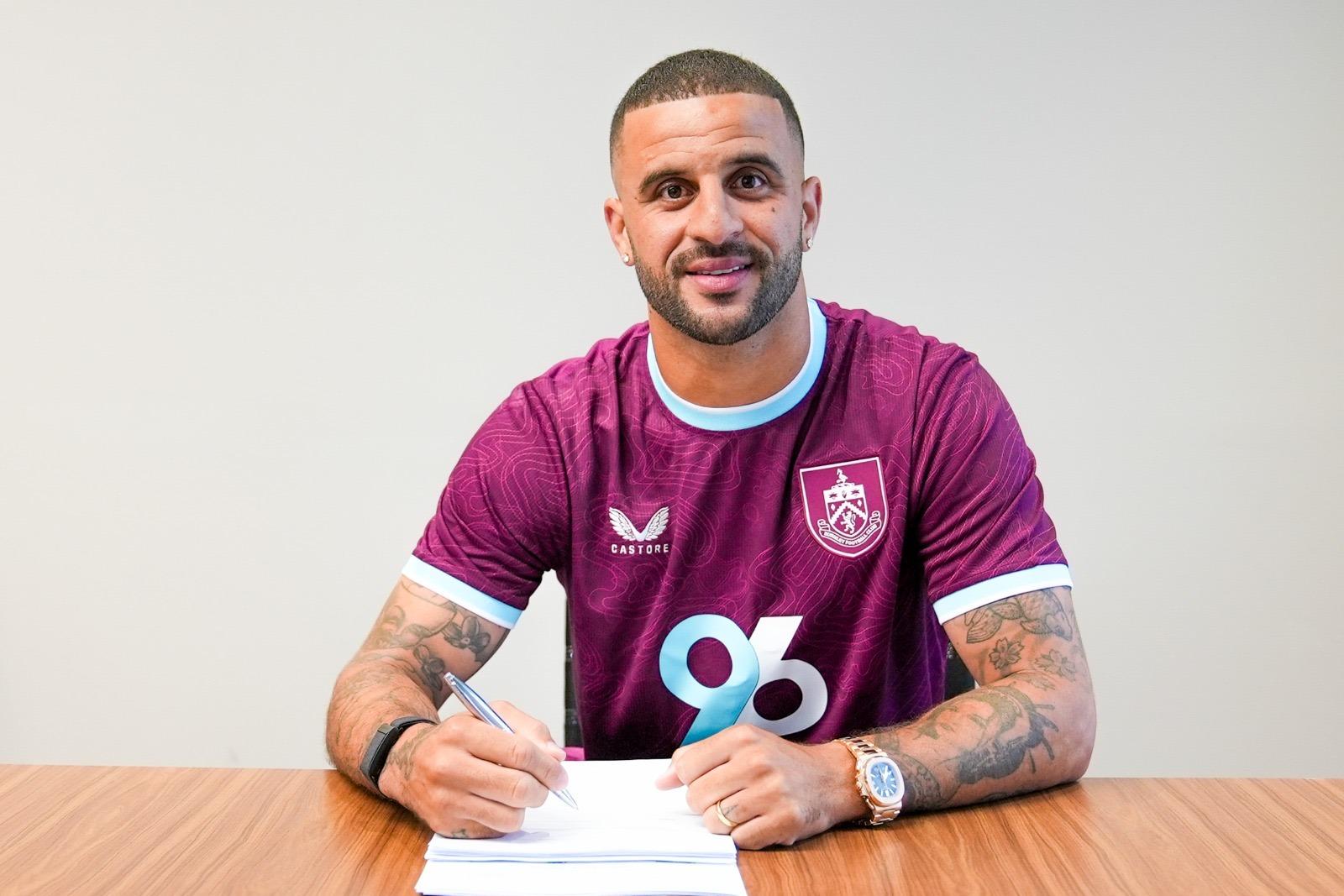 It's official! Burnley confirm the shock signing of Kyle Walker from ...