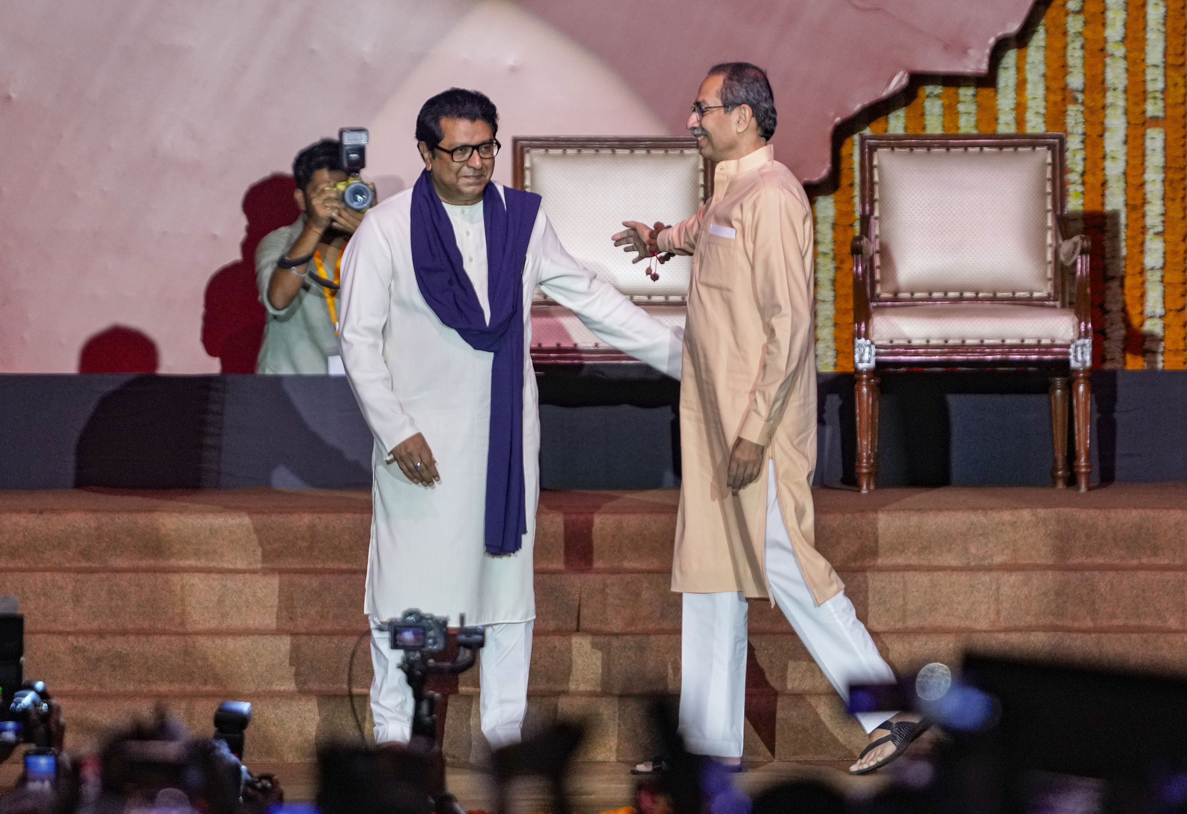 Have come together to stay together: Uddhav at joint rally with cousin ...
