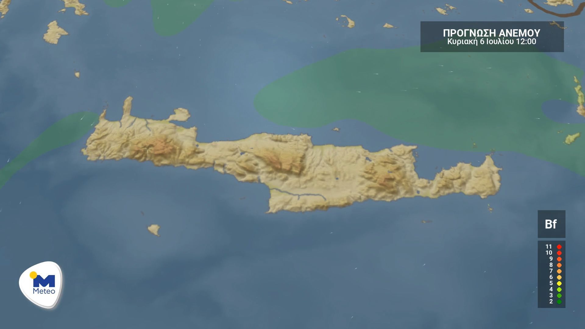 Κρήτη: Ο καιρός για την Κυριακή 6 Ιουλίου