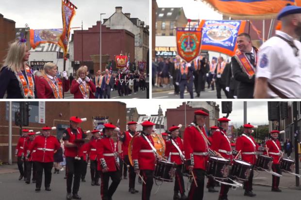 Thousands take part in Boyne Parade through Glasgow
