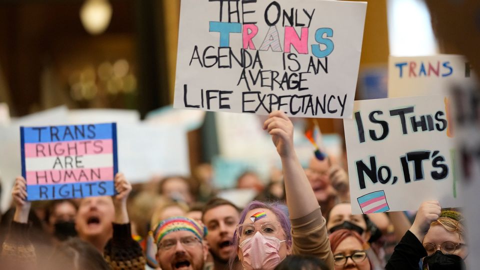 An Iowa law rolling back trans civil rights protections in the state ...