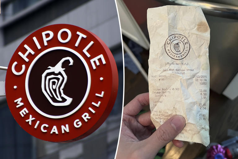 Chipotle customer uncovers receipt from 2015 — here’s how much prices ...