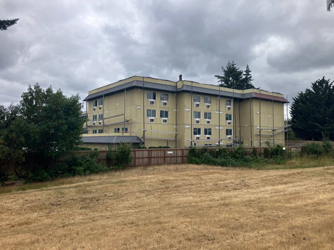 Why is there scaffolding at this homeless shelter in Lacey? Here's an ...