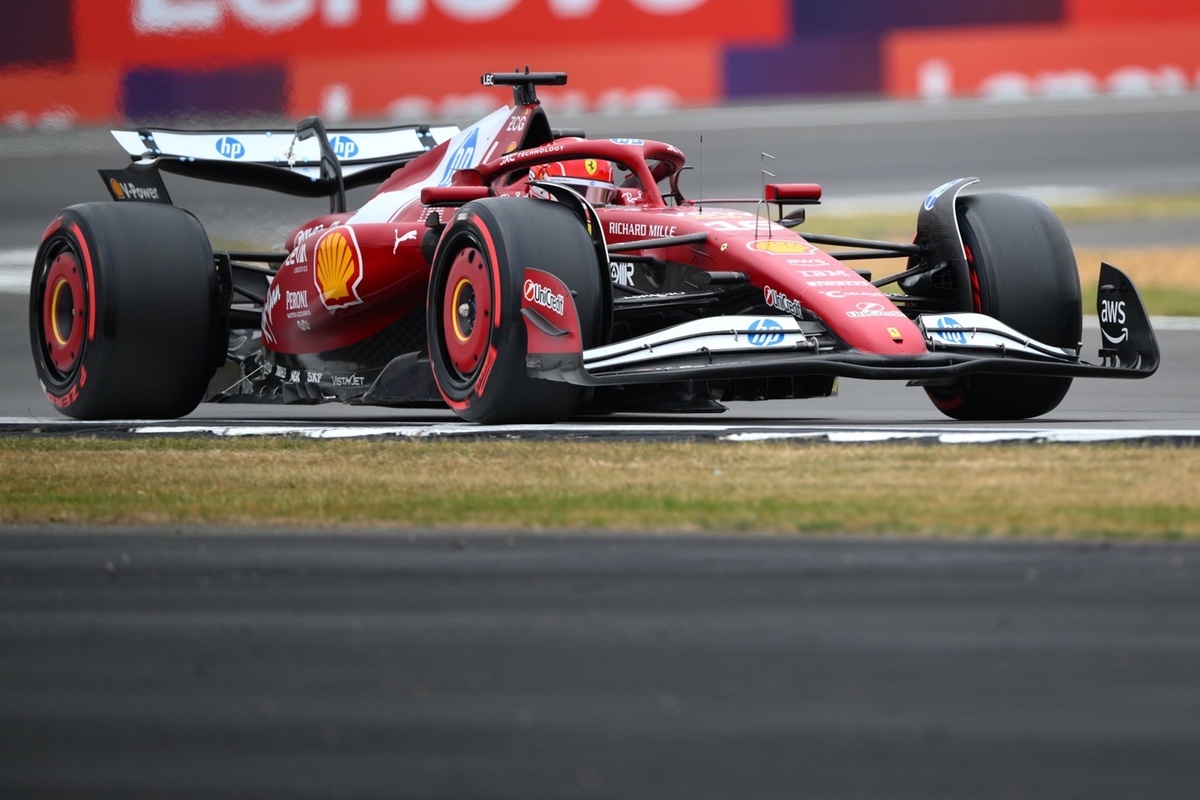 F1 British GP: Charles Leclerc outpaces McLarens in red-flagged FP3