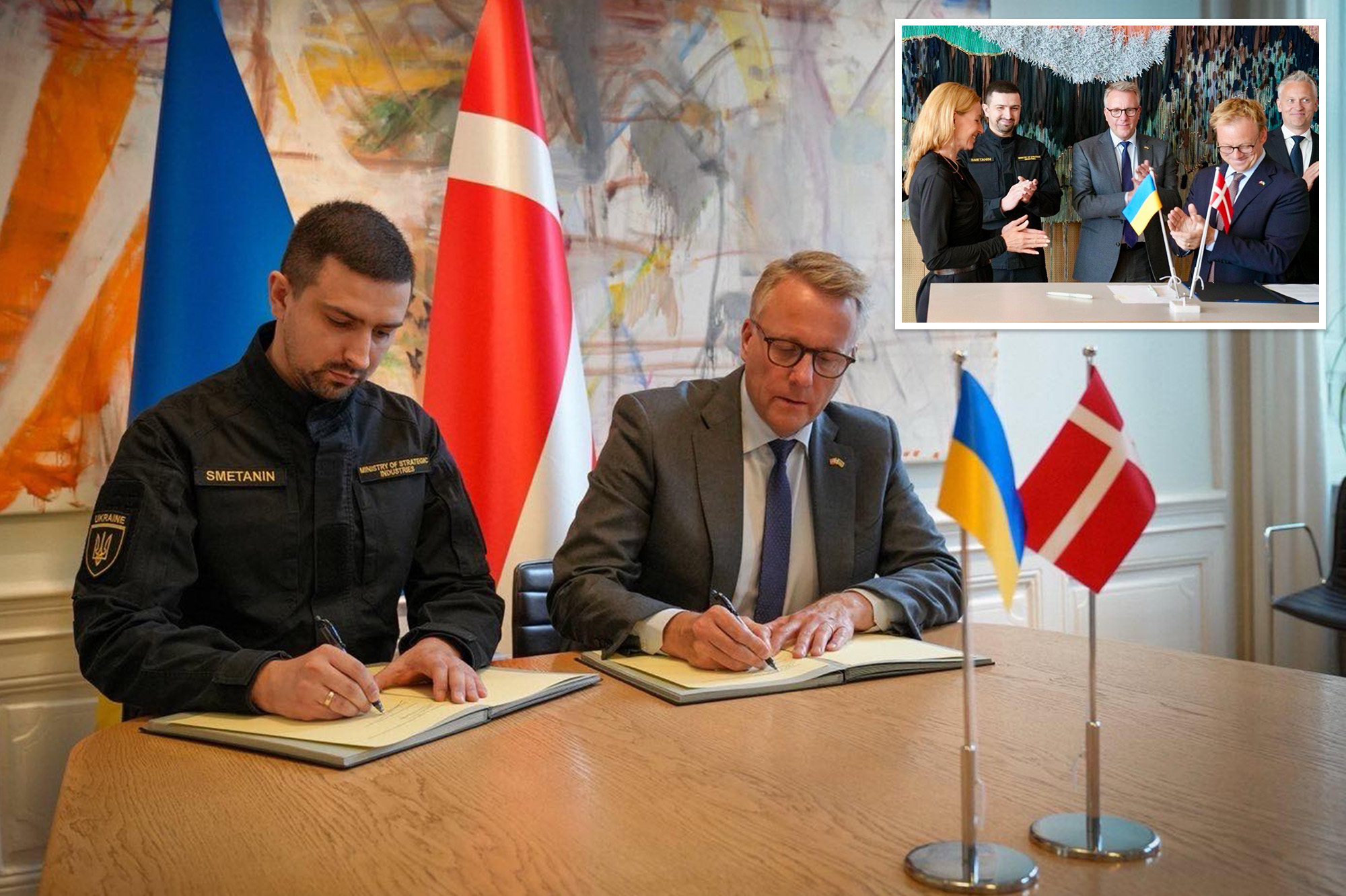 Ukraine, Denmark ink landmark deal to produce weapons on Danish soil ...