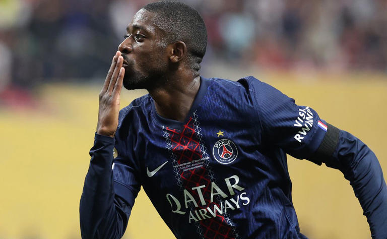 Video: Ousmane Dembele pays tribute to Diogo Jota with goal celebration ...