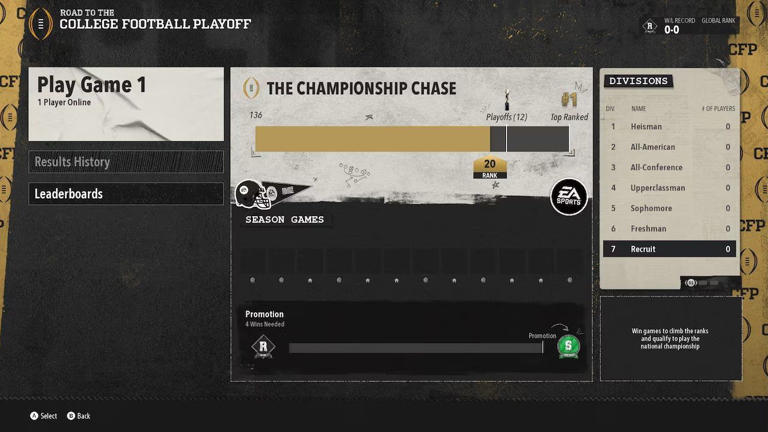 EA details CFB 26 mode changes, releases team ratings